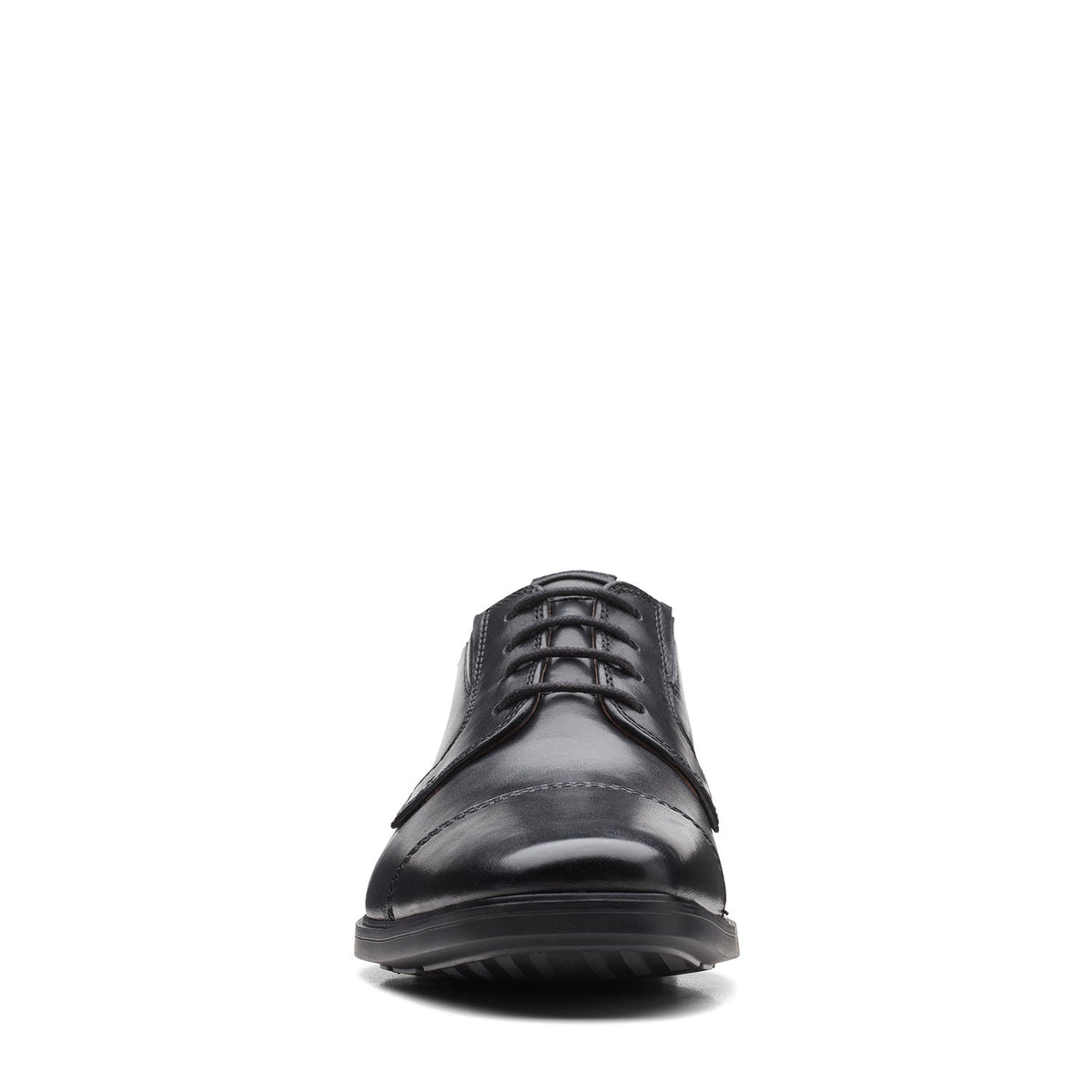 Mens - Clarkslite Cap Black Leather – Clarks Kuwait